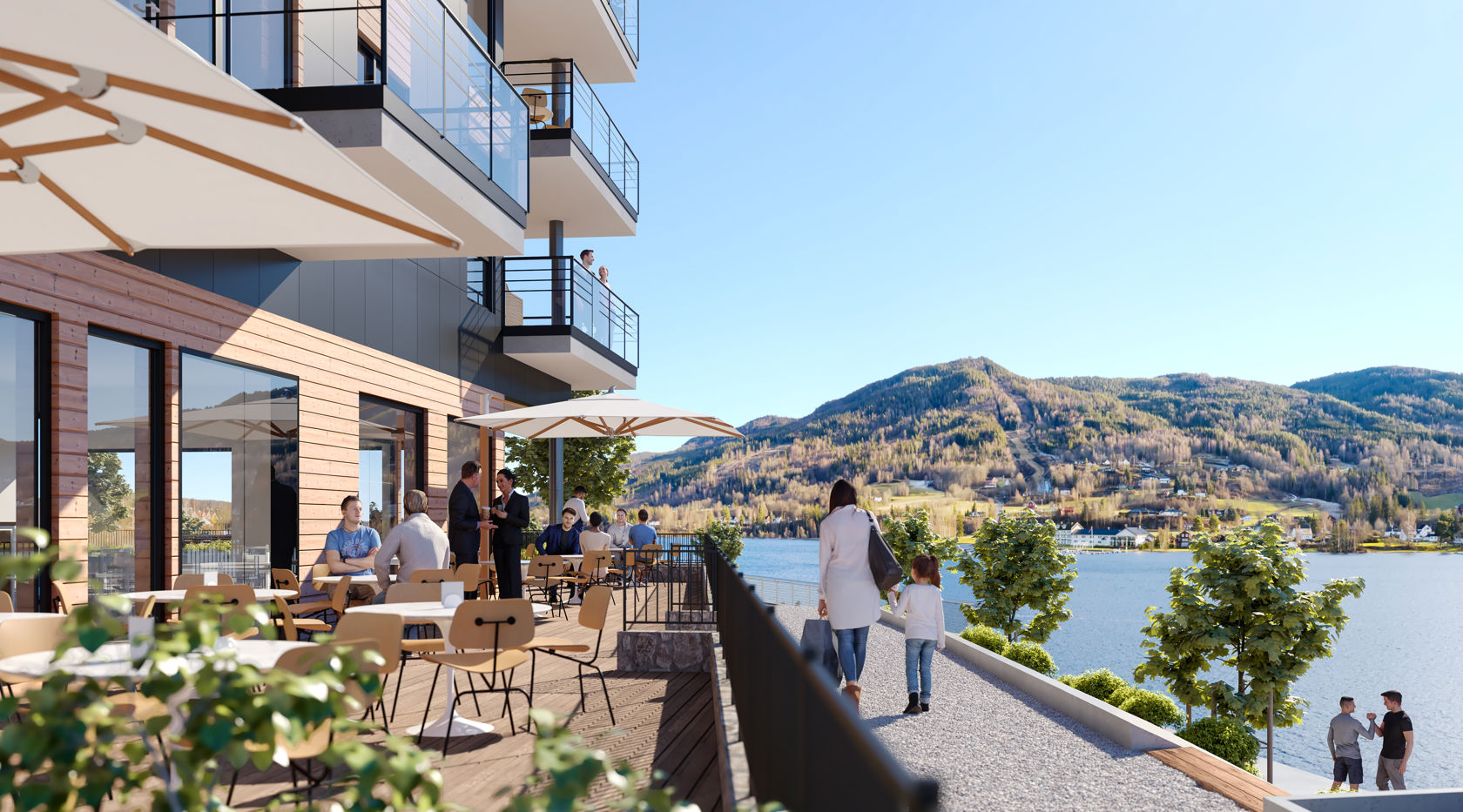 Fjordbyen Vikersund utvikles rett ved stasjonen | Bane NOR Eiendom